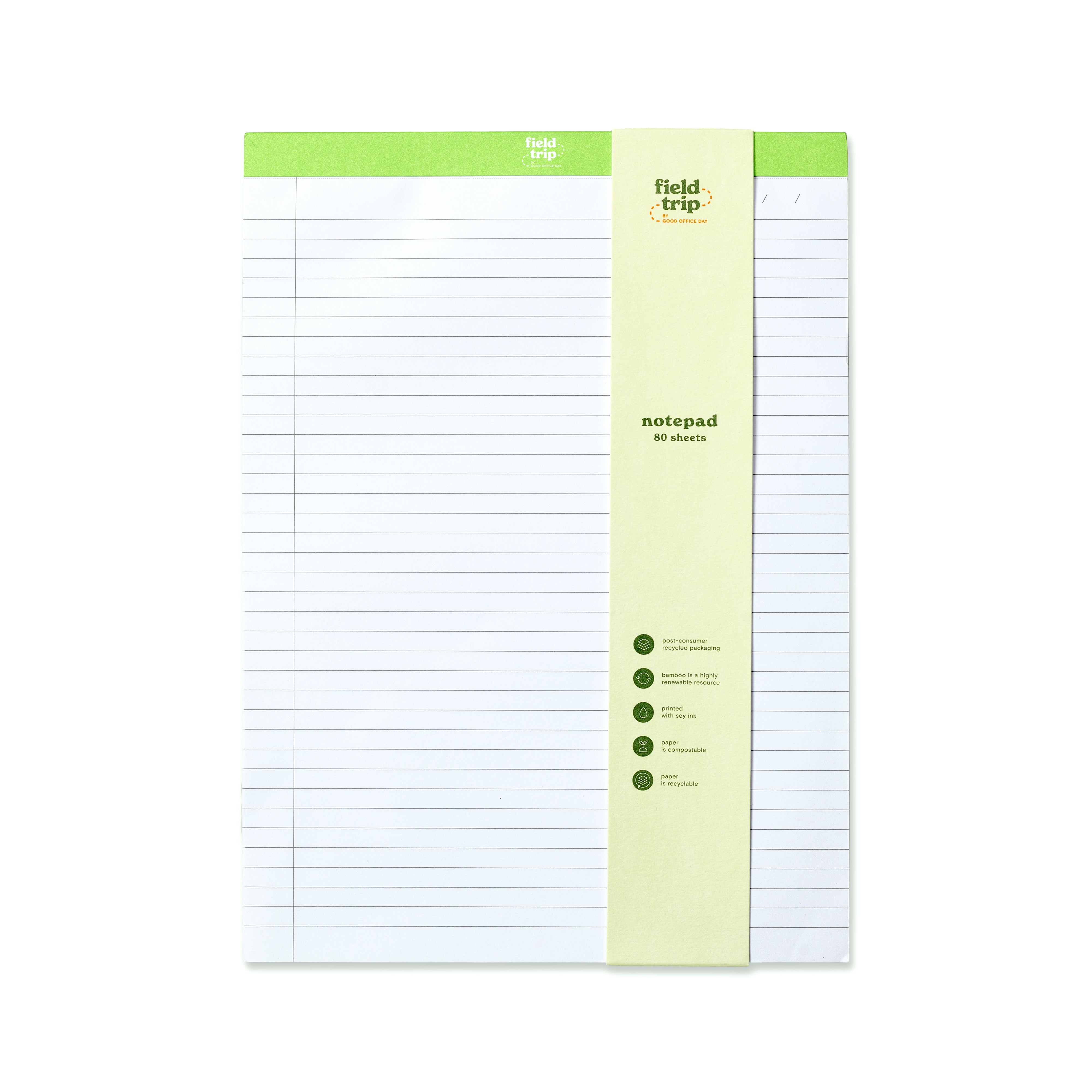 Planning Pad Lined – Green – my-fieldtrip
